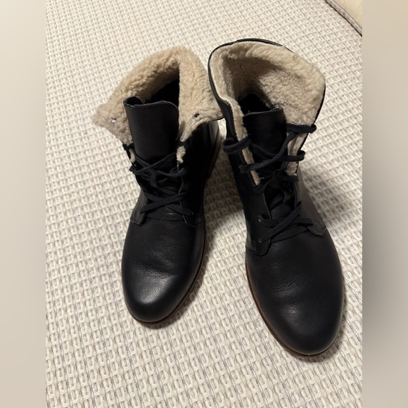 Naot | Shoes | Naot Black Lace Up Boots With Tan Lining | Poshmark